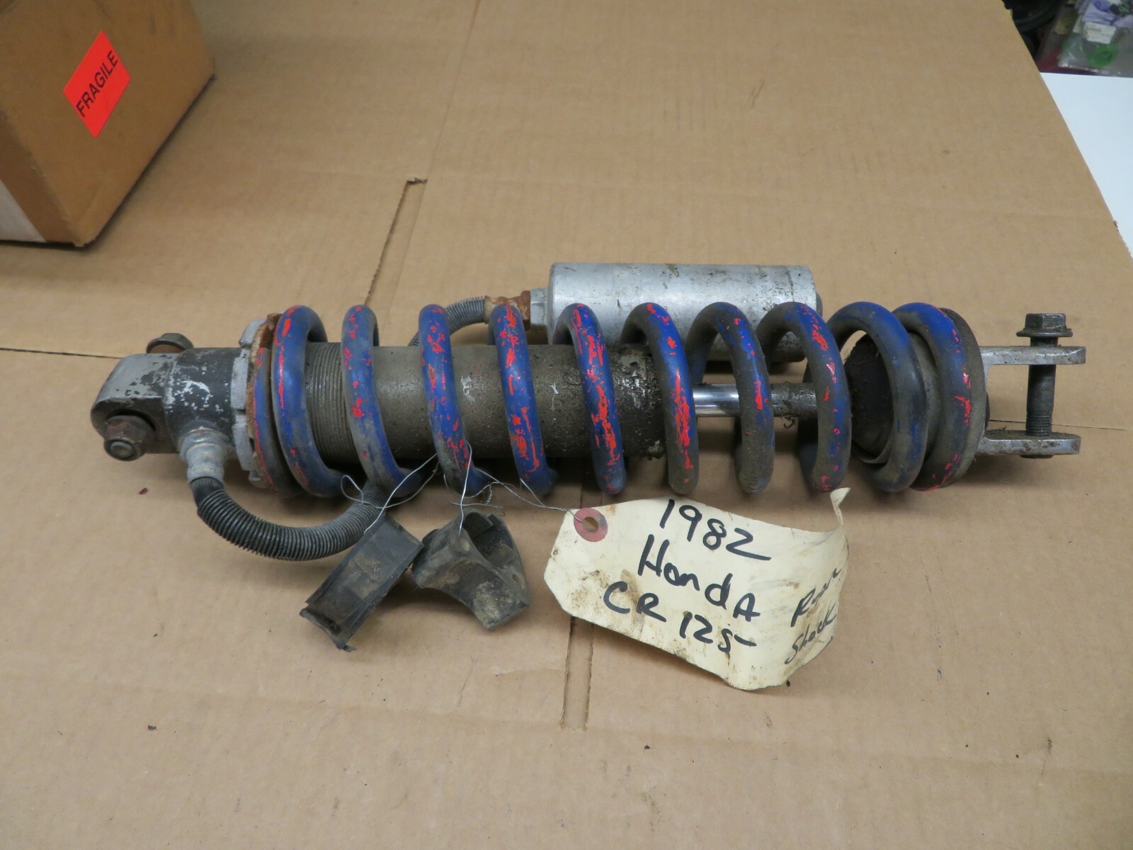 OEM HONDA CR250R CR 250 SHOCK REAR ABSORBER SUSPENSION MONO COIL SPRING ...