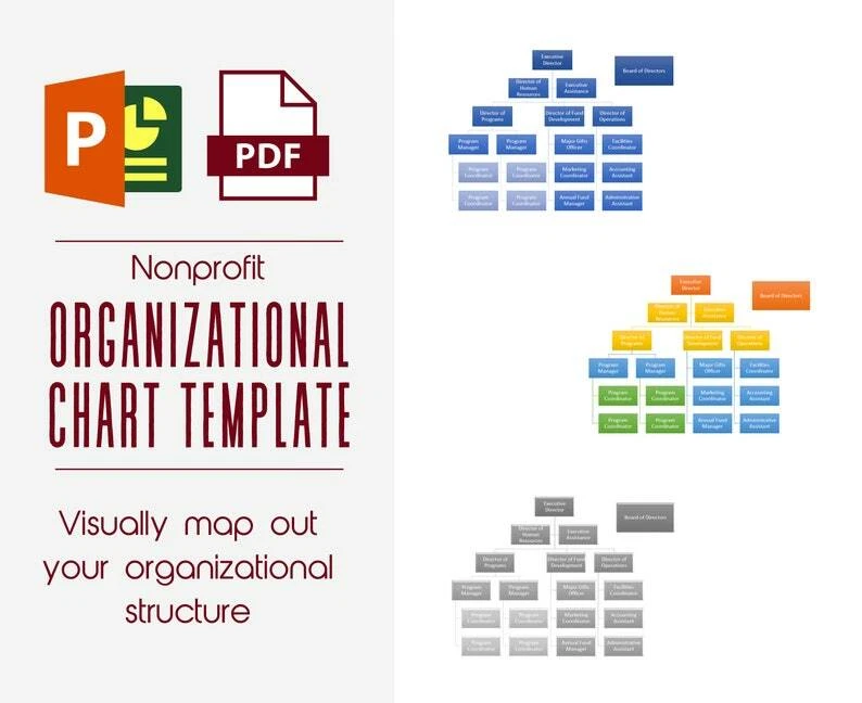 Non Profit Organization Chart Template