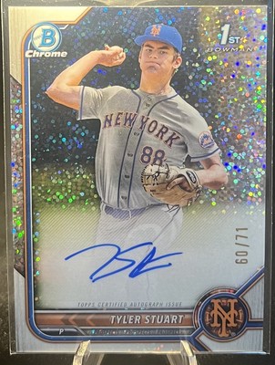 2022 Bowman Chrome Tyler Stuart 1st Speckle Auto /71 #CDA-TST | eBay