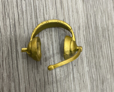 WWE WWF Wrestling Action Figure Replacement Accessory Gold Announcer ...