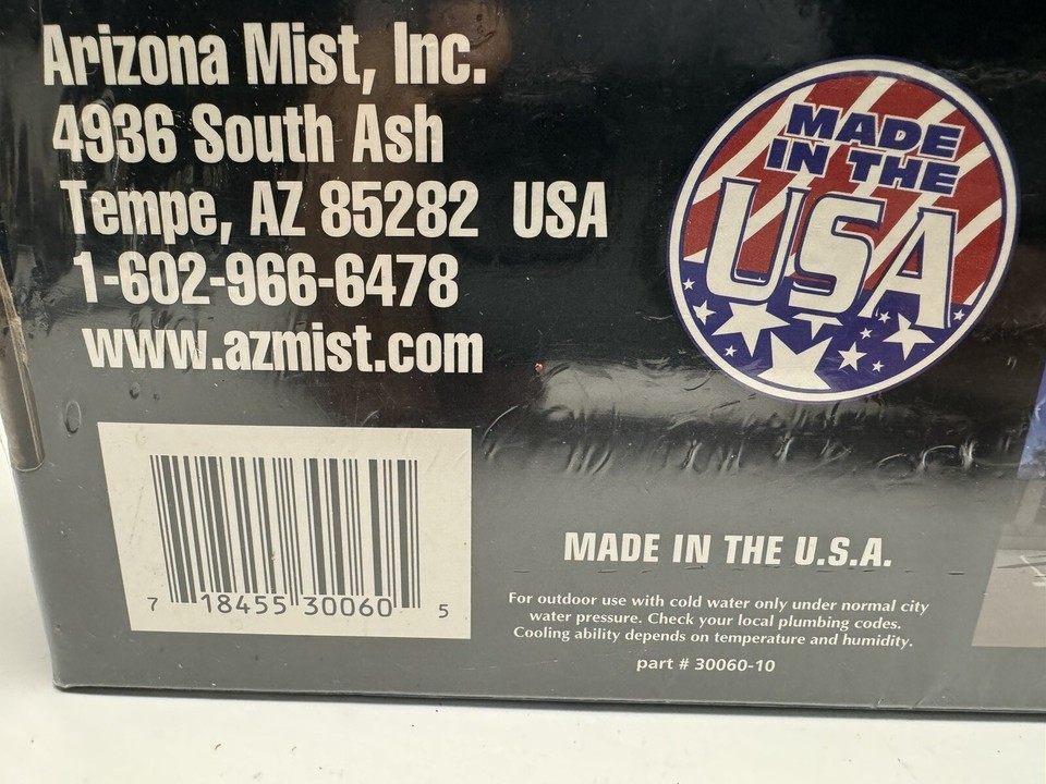 VINTAGE Orbit Arizona Mist 3/8" Misting Cooling System w/ Brass Nozzles ...