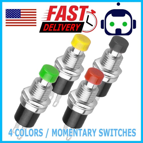 Push Button Red Green Yellow Switch Momentary On Off Push Button | eBay