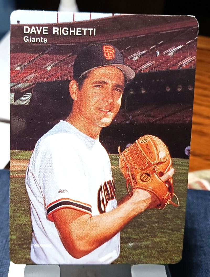 1991 Mother's Cookies Baseball Card of Dave Righetti #8 (NM) Free ...