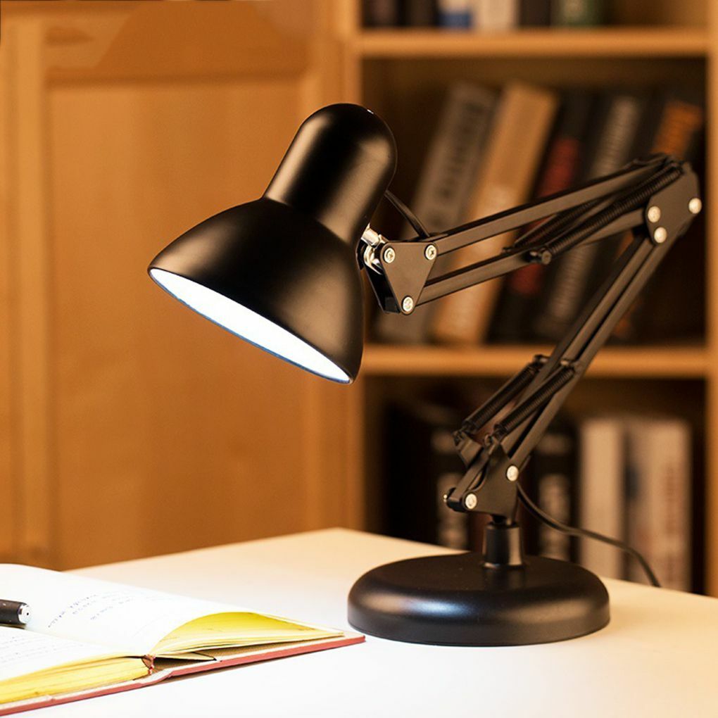 Architect Desk Lamp Swing Arm Drafting Light W/ Metal Clamp Vintage ...