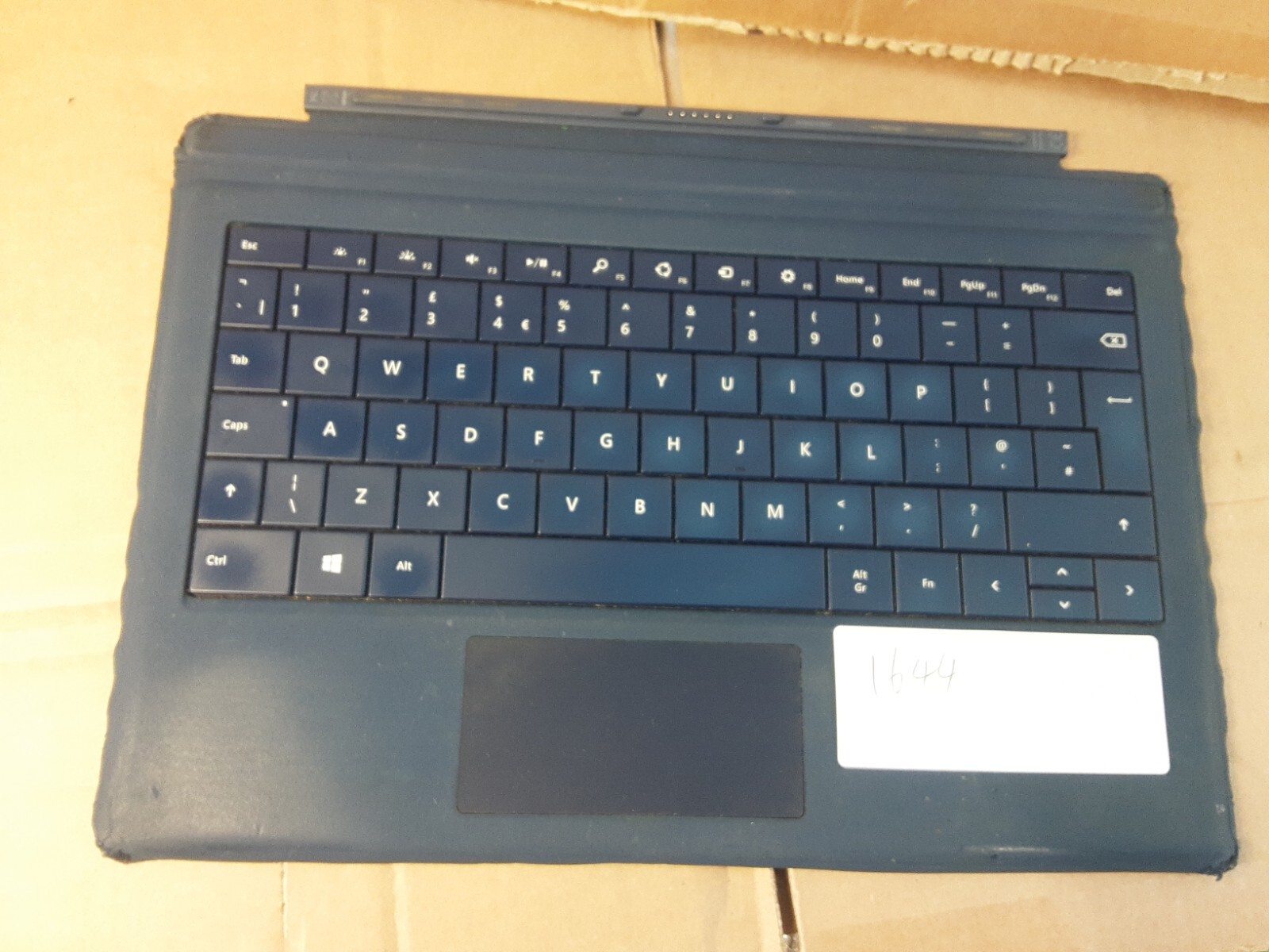 Microsoft Model 1644 Type Cover for Surface Pro 3 - Blue UK Keyboard ...