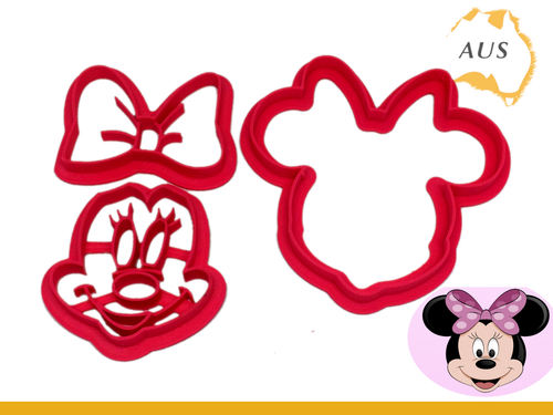 Minnie Mouse Cookie Cutter | Disney Biscuit Baking Cake Mold Stamp ...