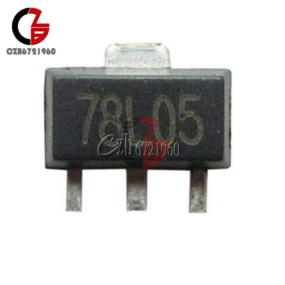 78L05/78L12/L78L33ACZ Voltage Regulator IC SOT-89 TO-92 3.3V/5V/12V 1A ...