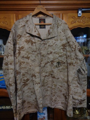 USMC MARPAT DESERT TAN Combat SHIRT MCCUU X LARGE REGULAR NWOT | eBay