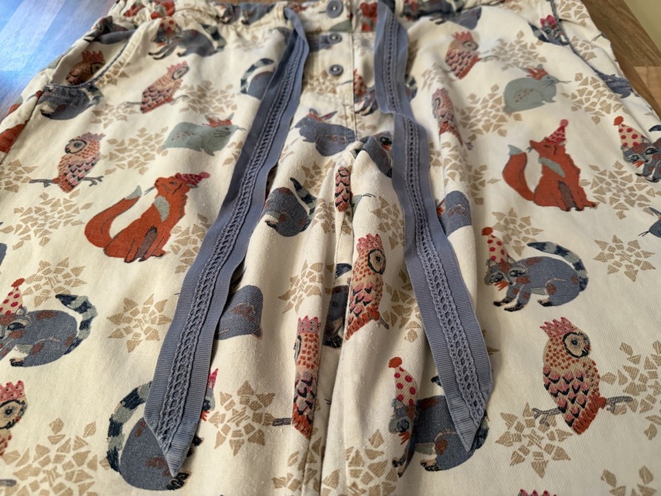 Fat Face PJ Pyjamas Bottoms Size 12-14 Fox, Racoon, Owl, Rabbit design ...