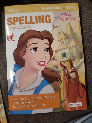 Educational Workbook - Disney Princess - Spelling | eBay