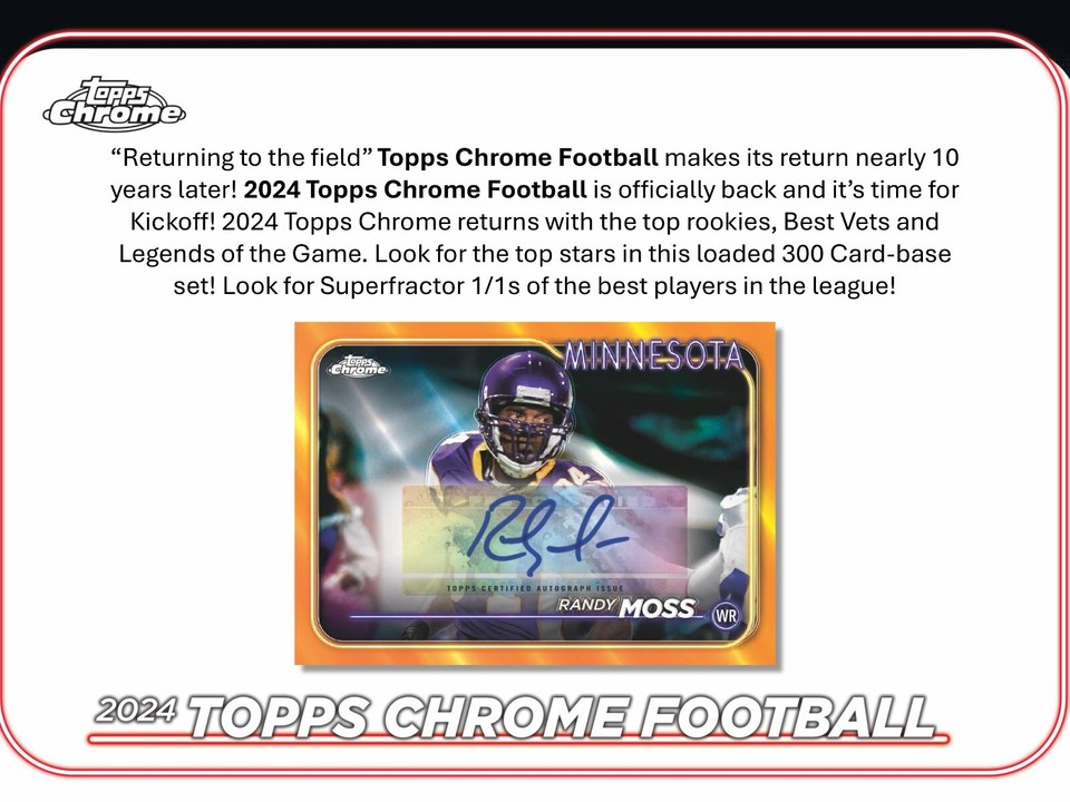 SEATTLE SEAHAWKS 2024 Topps CHROME MEGABOX 1 Case (20 Box) Team Break ...