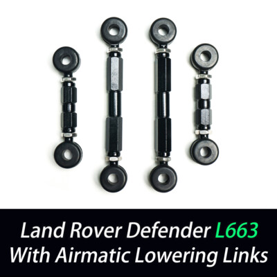 For Land Rover Defender 90 110 130 L663 ADJUSTABLE LOWERING LINKS ...