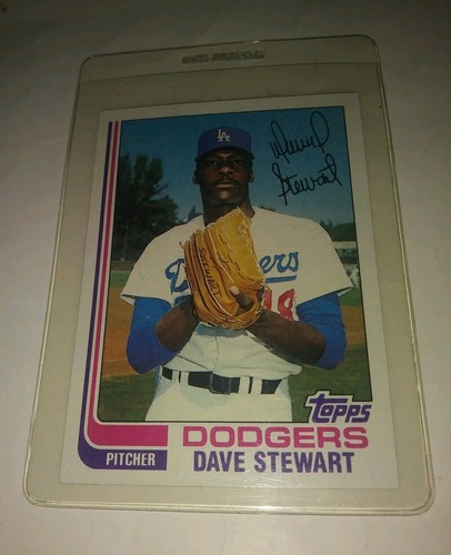 1982 TOPPS # 213 DAVE STEWART, PITCHER, L.A. DODGERS: ROOKIE IN MINT ...