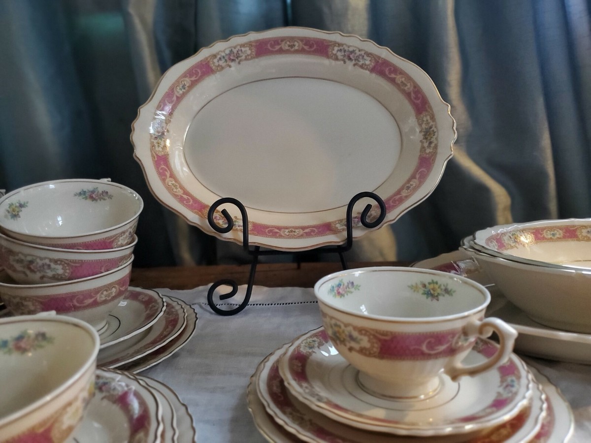 Syracuse China 96 F Usa 59pc Vintage 1949 Federal Shape Syracuse China
