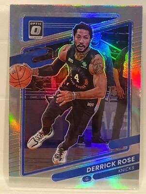 Derrick Rose SILVER HOLO OPTIC SP 2021-22 Donruss Optic #127 Knicks | eBay