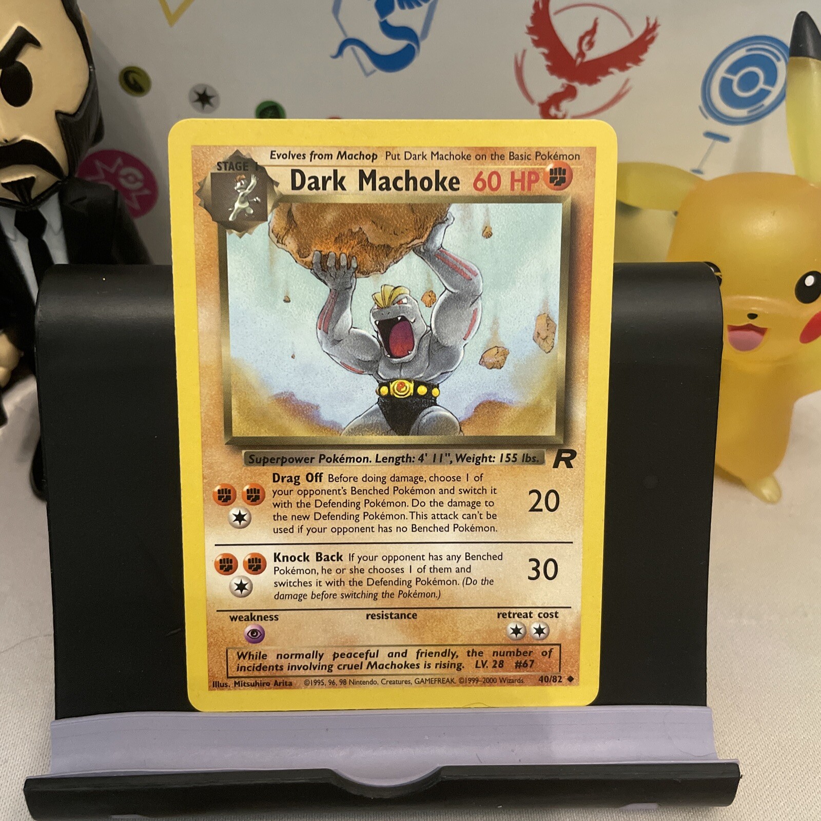 Pokémon TCG Dark Machoke Team Rocket 40 Regular Unlimited Uncommon LP ...