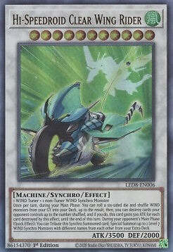 YuGiOh Hi-Speedroid Clear Wing Rider LED8-EN006 Ultra Rare Englisch NM ...