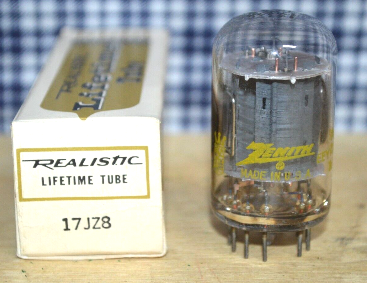 VINTAGE REALISTIC ZENITH VACUUM TUBE 17JZ8 SEE DESCRIPTION | eBay