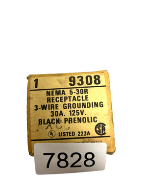 Hubbell 9308 Receptacle 3-Wire Grounding Nema 5-30R | eBay