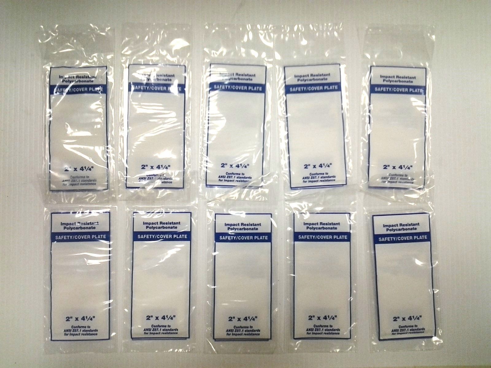 (10) 2" x 4-1/4" Polycarbonate Safety Cover Impact Resistant -Welding ...