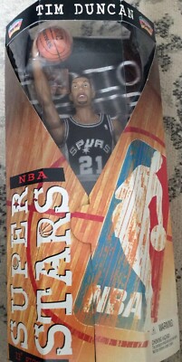 MATTEL TIM DUNCAN 13” ACTION FIGURE MIB ONE HAND REBOUND VERSION SHIPS ...