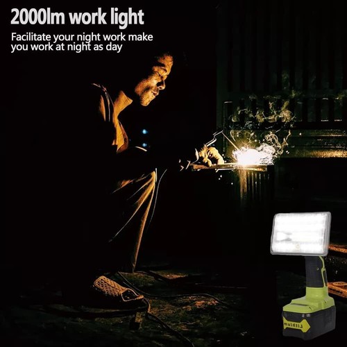2000LM Work Light Rechargeable for Ryobi for Ryobi Lamp Outdoor LED ...