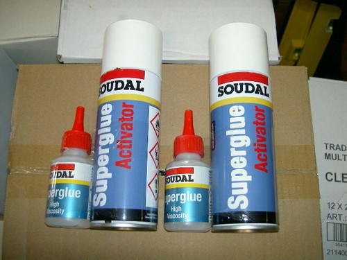 2 x Soudal Mitre Mate Kit,activator 200ml Superglue 50g free delivery ...