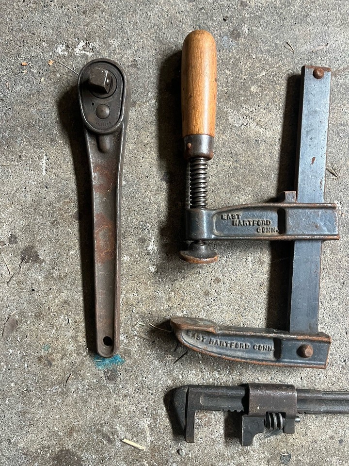 Old Vintage Tool Set Clamp Ratchet Pliers | eBay