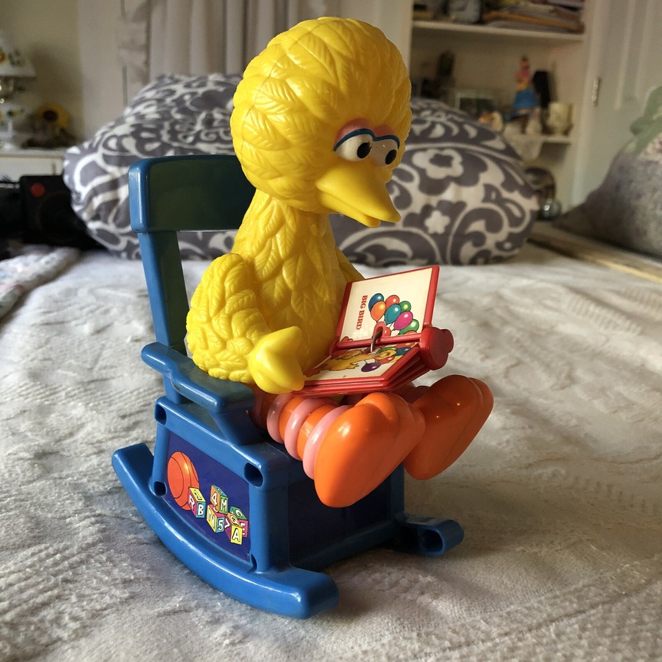 Big Bird Vintage Sesame Street Toy Lot Of 2 Big Birds Retro Collectible ...