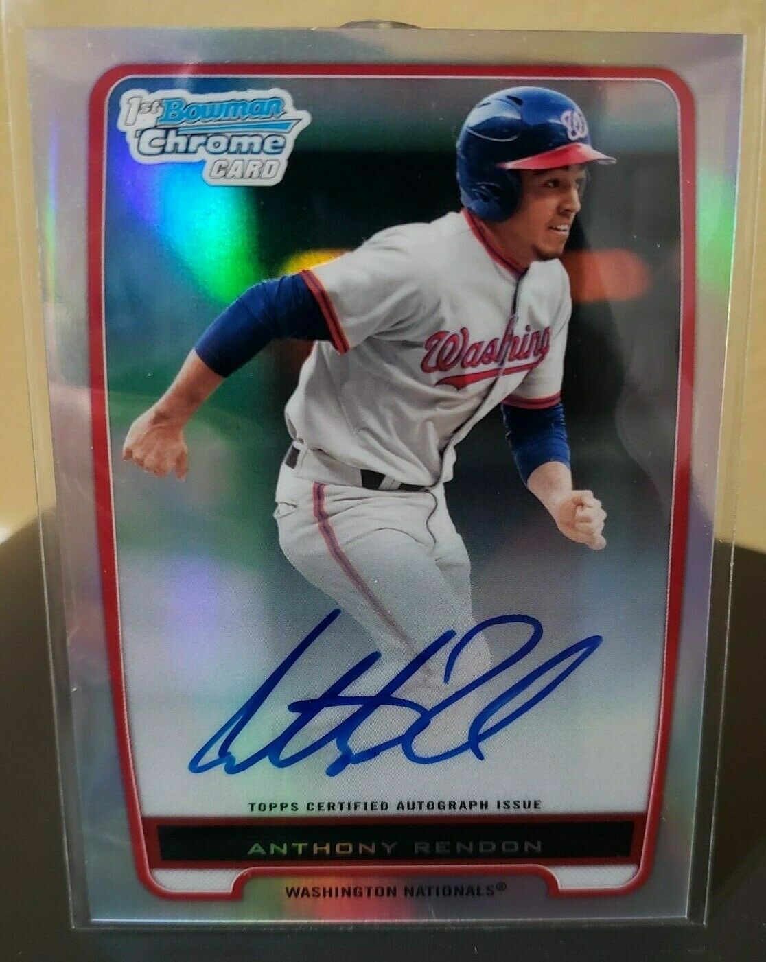 2012 Bowman Chrome Refractor Auto Anthony Rendon Rookie Autograph #476/ ...