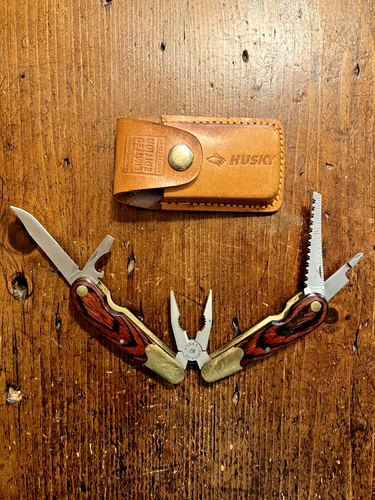 Husky Limited Edition 25th Anniversary Multi Tool with Brown Leather ...