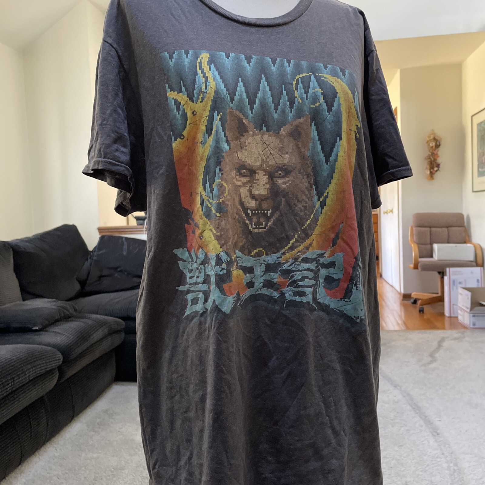 Sega Genesis Monster System Gray Gaming T Shjrt Size … - Gem