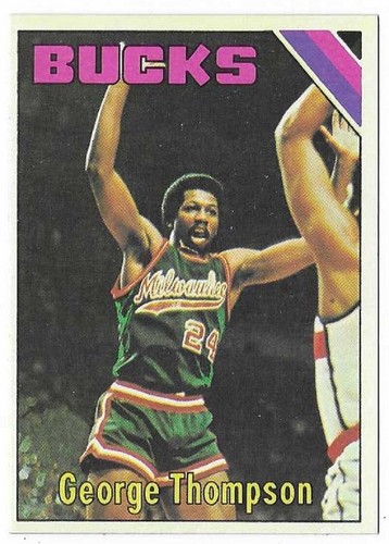 GEORGE THOMPSON 1975-76 Topps Basketball # 144 Milwaukee Bucks Ex Plus ...