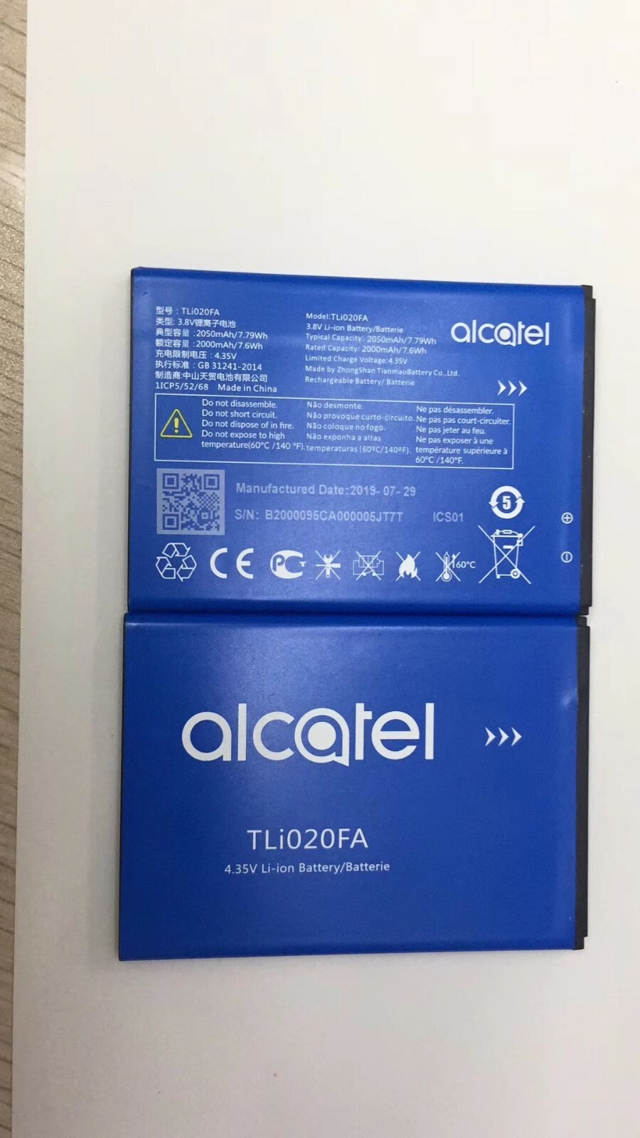 1pcs new Battery For Alcatel Smartphone TLi020FA 2000mAh | eBay
