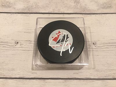 Jordan Eberle Signed Autographed Team Canada Hockey Puck a | eBay