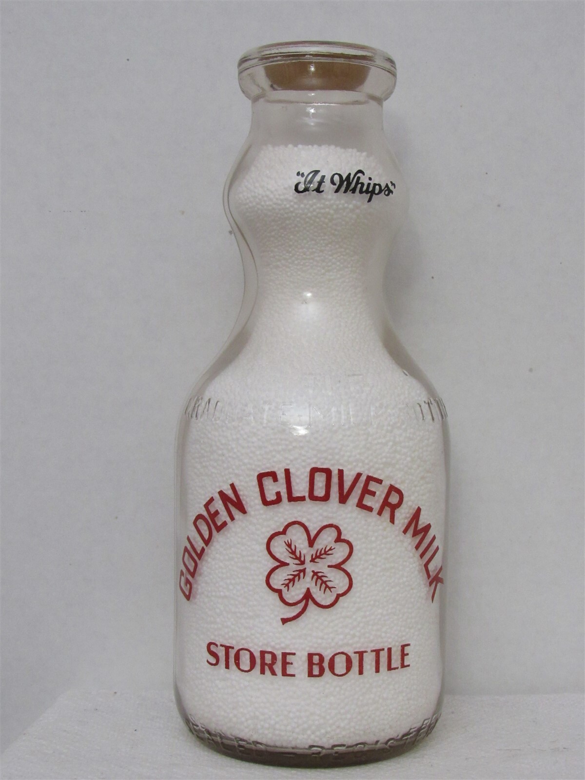 TRPQCT Milk Bottle Golden Clover West New York Milk Co Union City NJ ...