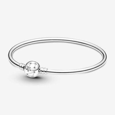 Pandora Moments S925 Stars & Galaxy Bangle 590009C01-19cm - 7.5 in | eBay