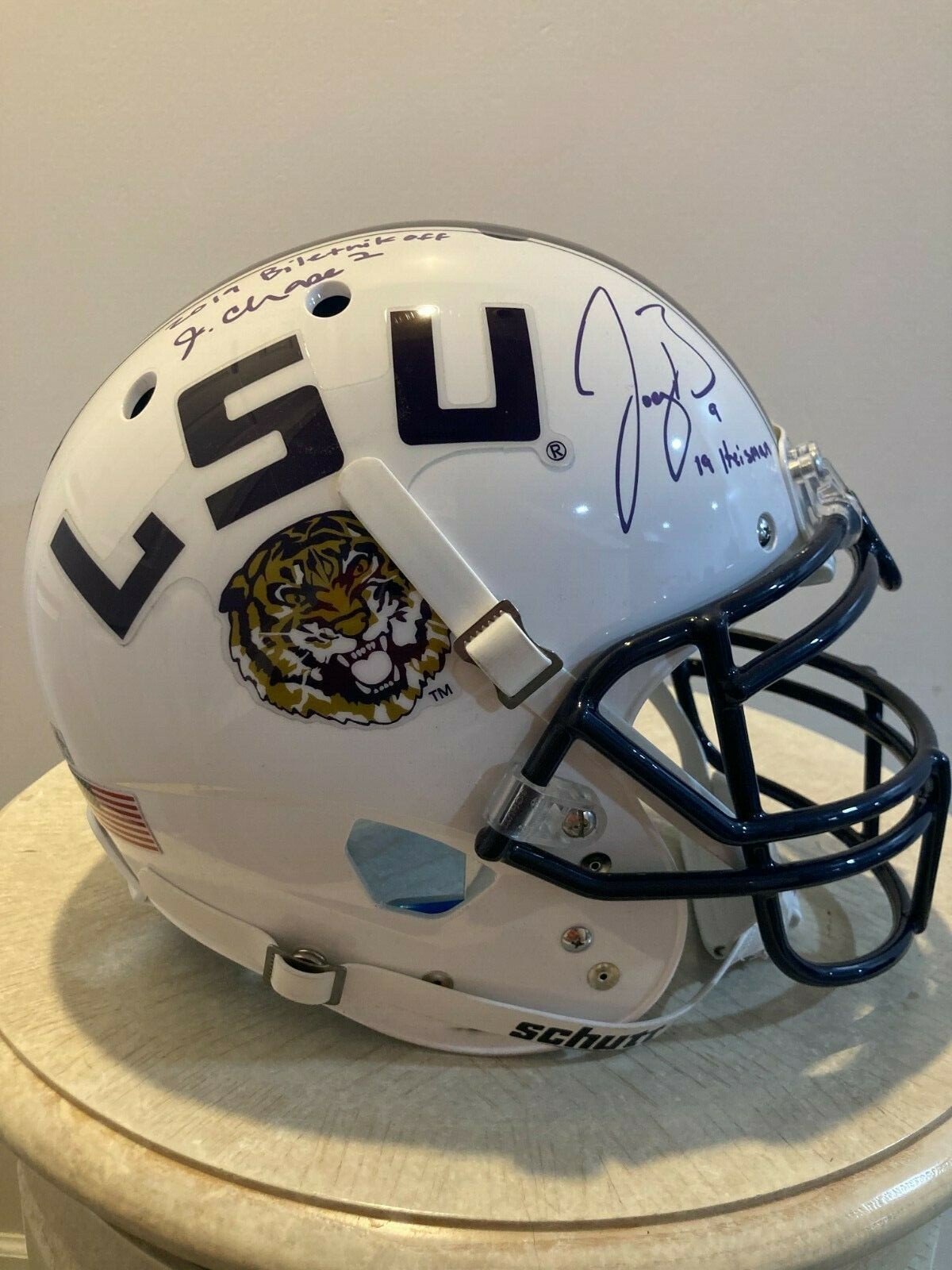 Joe Burrow & Ja'Marr Chase Autographed White LSU Tigers Authentic ...