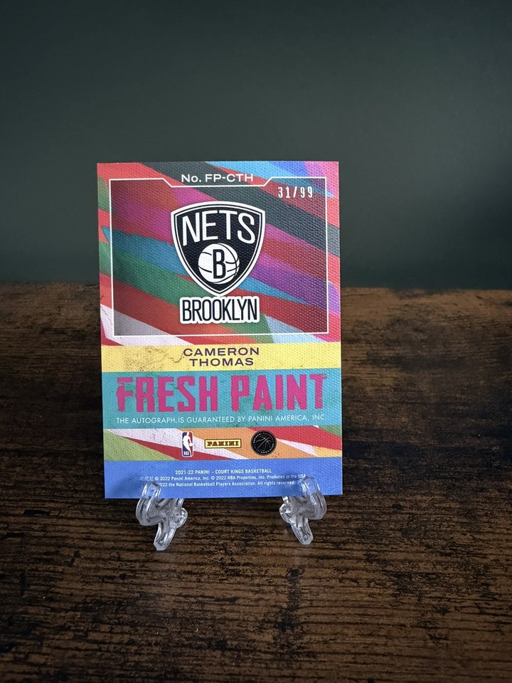 2021-22 Panini Court Kings - Fresh Paint Cameron Thomas #FP-CTH /99 (AU ...