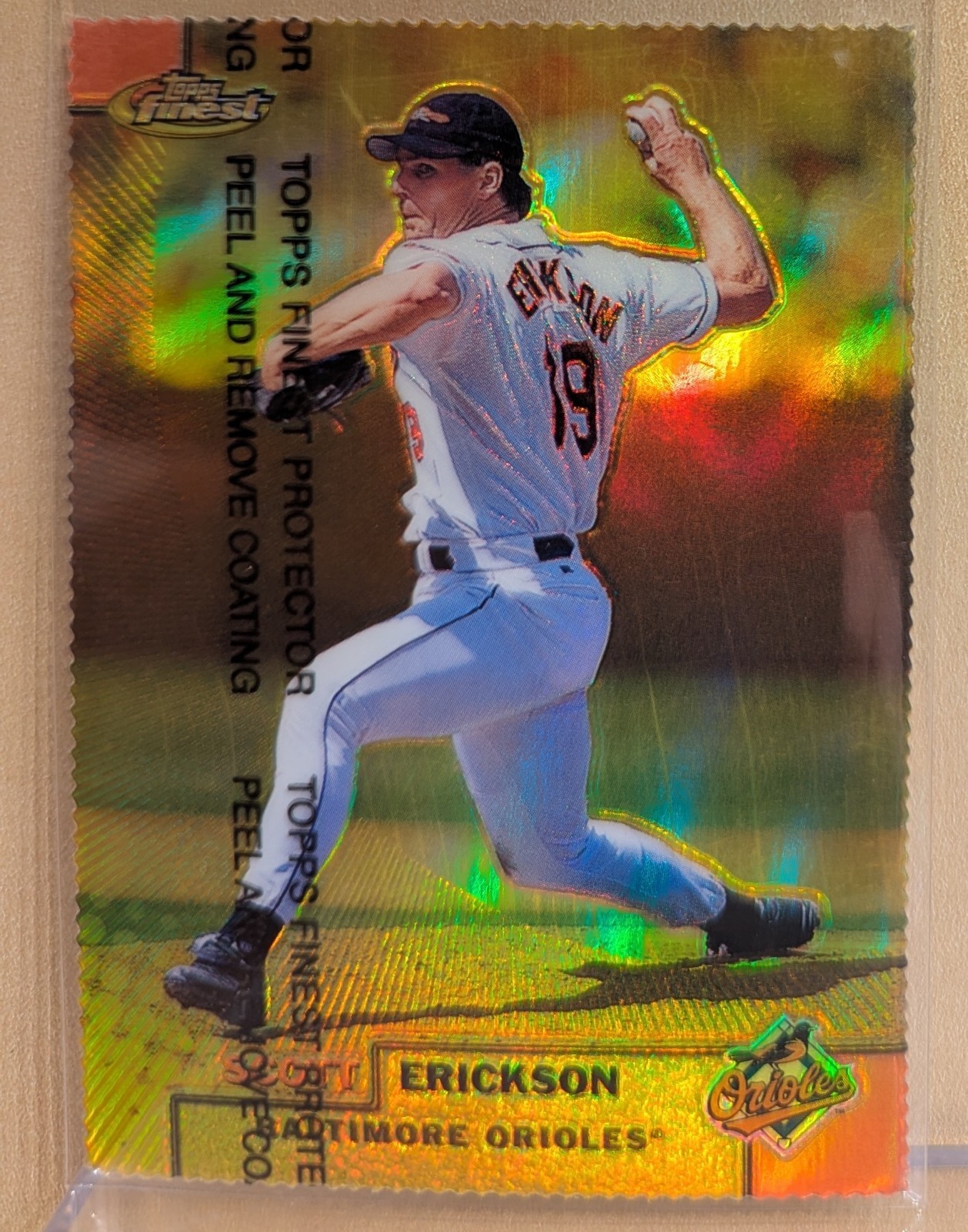 1999 Topps Finest GOLD REFRACTOR #202 Scott Erickson RARE ICONIC ...