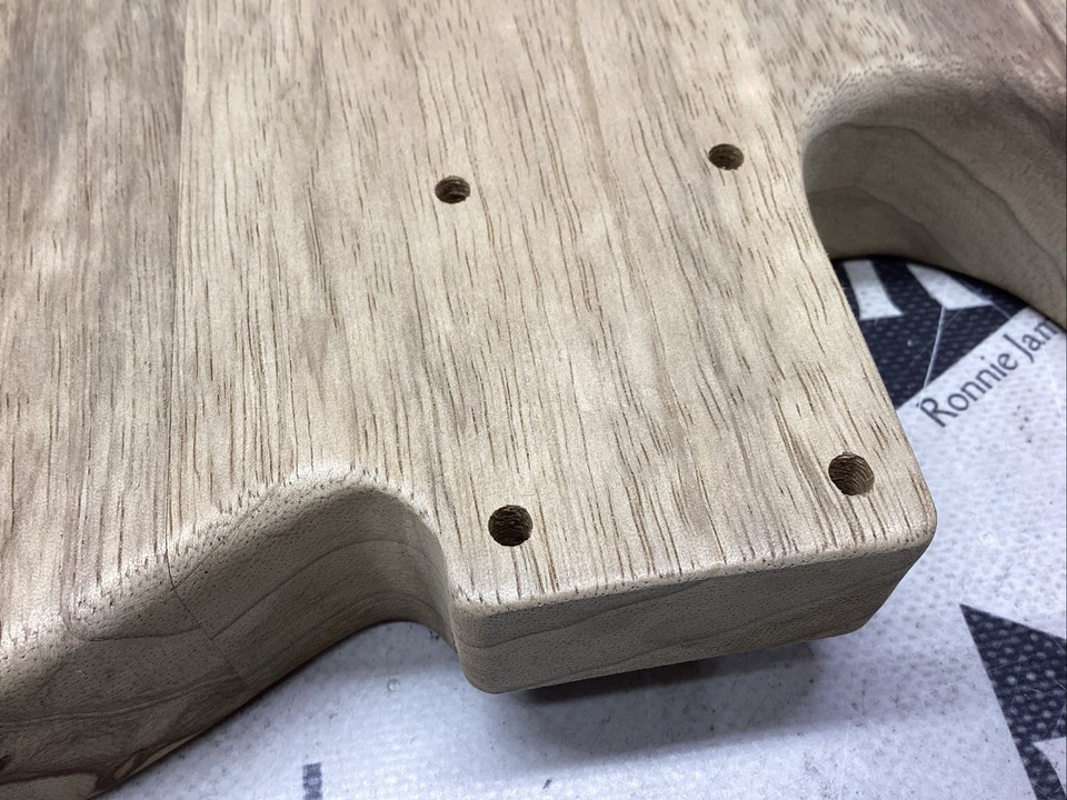 Warmoth Tele Style Electric Guitar Body Black Korina | eBay