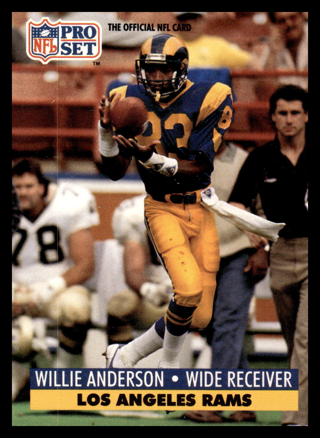 1991 Pro Set #550 Flipper Anderson Los Angeles Rams Football NM | eBay