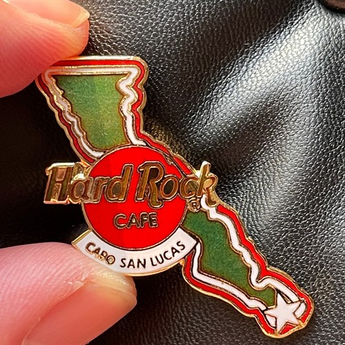 CABO SAN LUCAS MEXICO🎸HARD ROCK CAFE®HR PIN MAP STAR RED LOGO GOLD ...