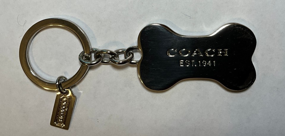 NWD Coach Silver Dogbone - Dog Bone / Keychain / Fob / Charm | eBay