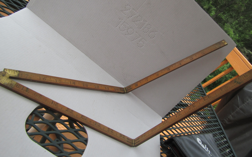 Vintage Warrented Boxwood folding wooden ruler. 36” Brass Tips Hinges ...