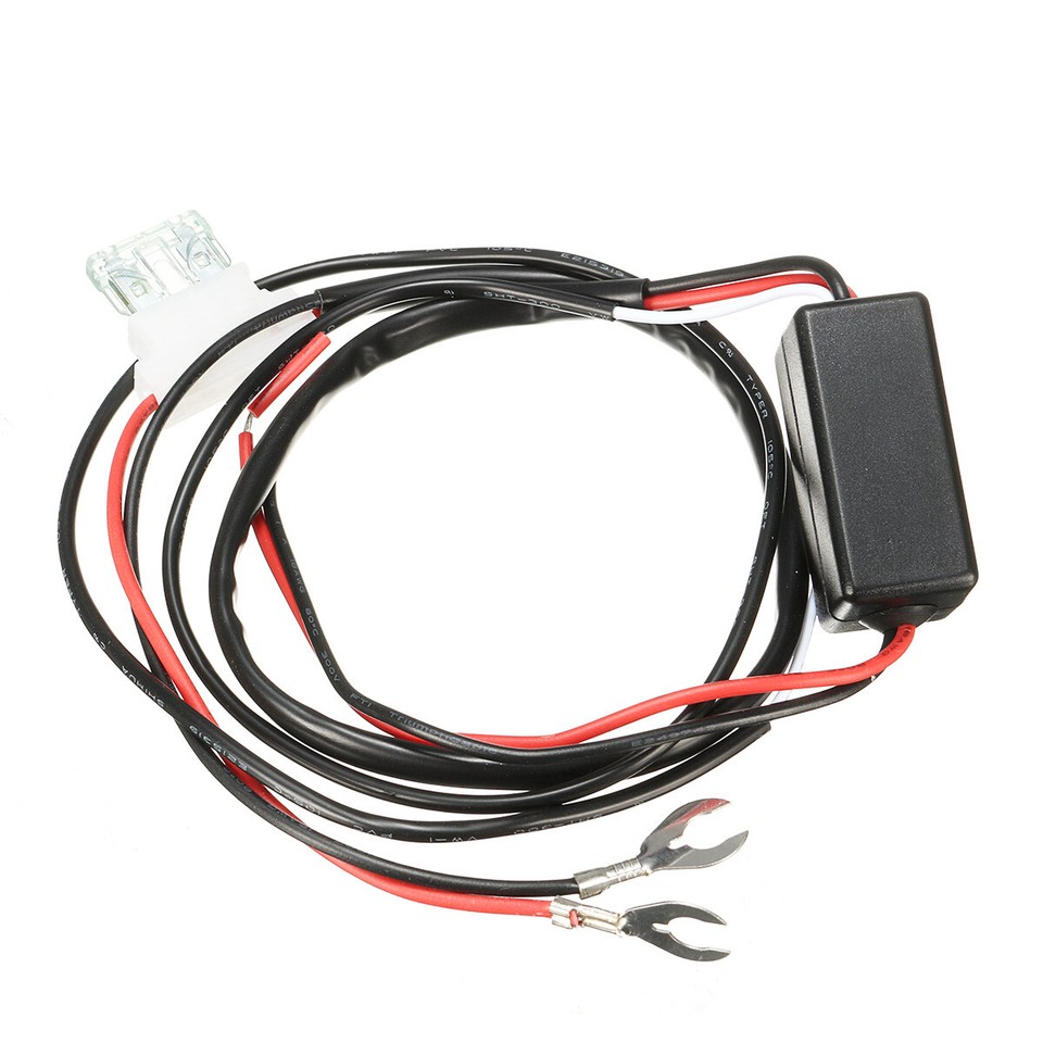 12V AUTO CAR LED DAYTIME RUNNING LIGHT RELAY HARNESS DRL CONTROLER ON ...
