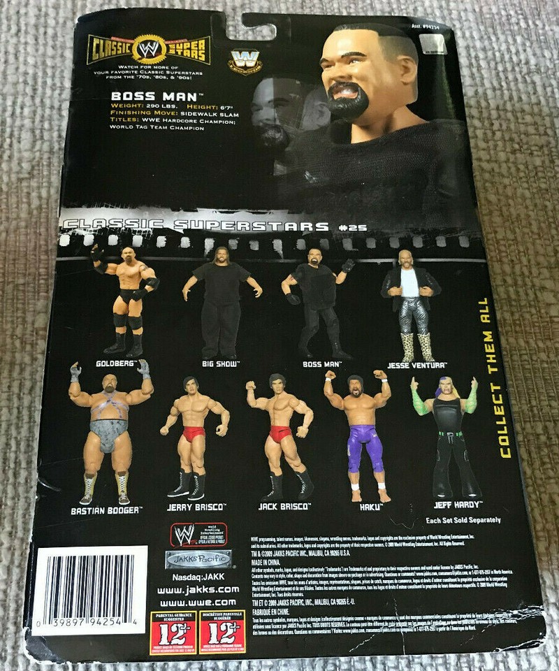 VINTAGE BIG BOSS MAN WWE JAKKS CLASSIC SUPERSTARS SERIES 25 MIB 2009 | eBay