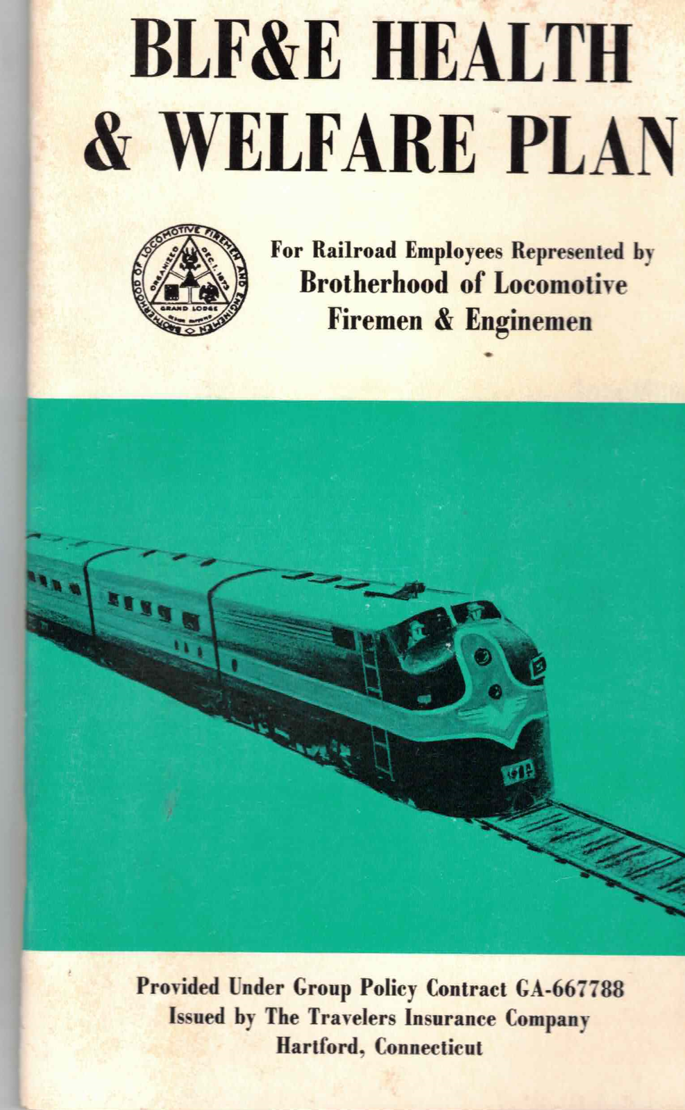 BLF&E Health & Welfare Plan Book for Railroad Employees 1964 | eBay