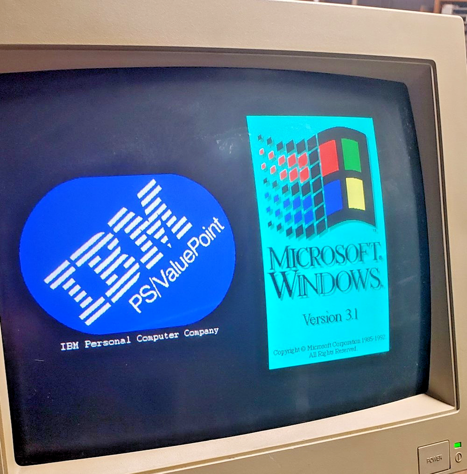 IBM PS/ValuePoint 486DX2-50 desktop PC, 2 floppies, VLB, DOS 5 ...