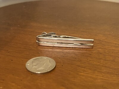 Vintage Swank Tie Clip Silver Tone | eBay